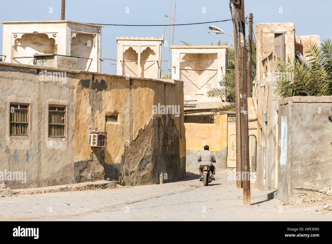 Varzaneh, Iran - December 17, 2015: Street scene in iranian city ...