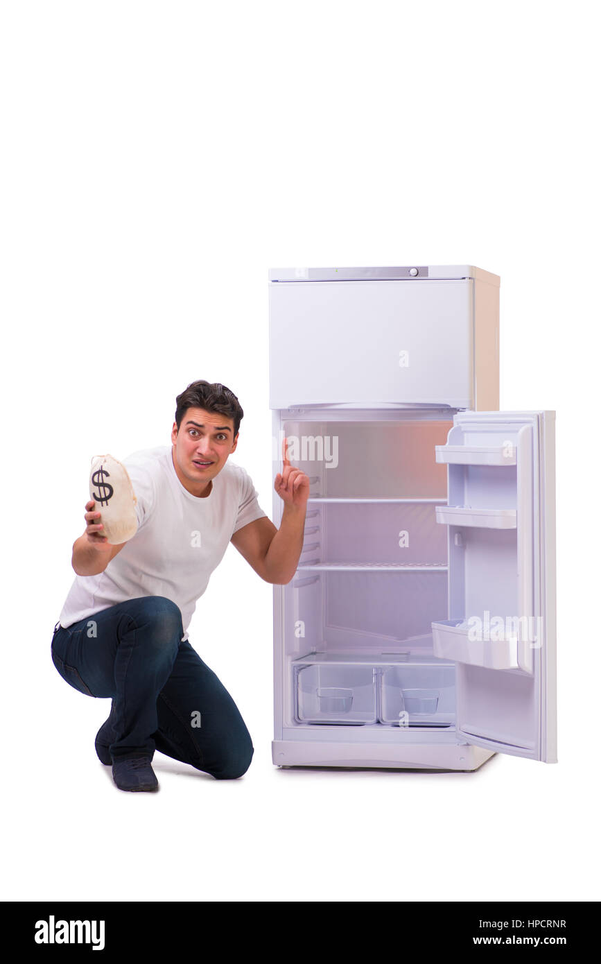 Empty fridge hungry Cut Out Stock Images & Pictures - Alamy