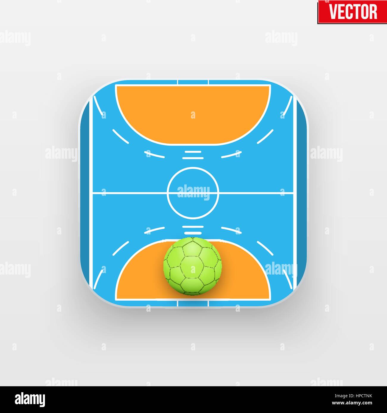 Square icon of handball sport Stock Vector Image & Art - Alamy