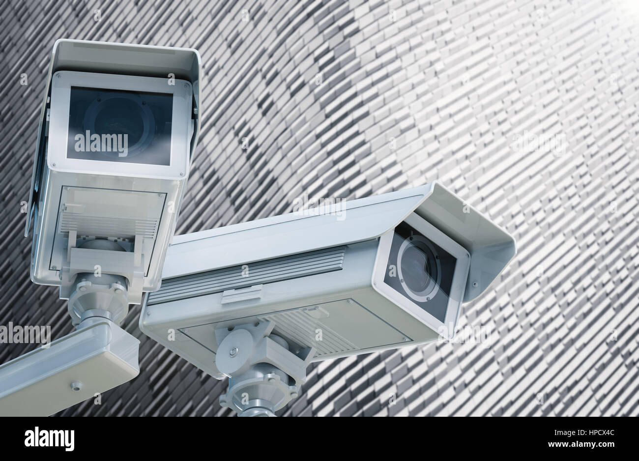 3d rendering cctv camera or security camera on indoor background Stock ...