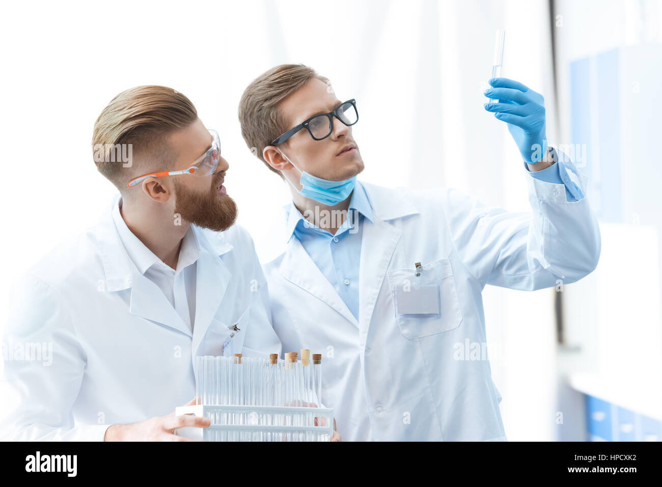 Chemists working in laboratory hi-res stock photography and images - Alamy