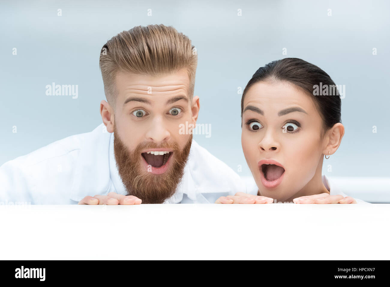 Surprised coworkers hi-res stock photography and images - Alamy
