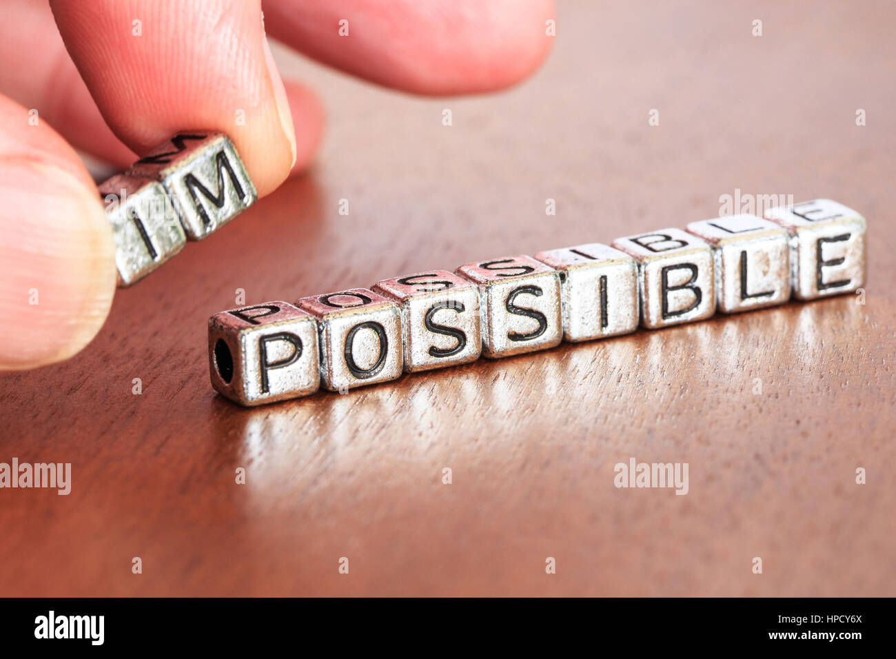 Impossible hand written word hi-res stock photography and images - Alamy