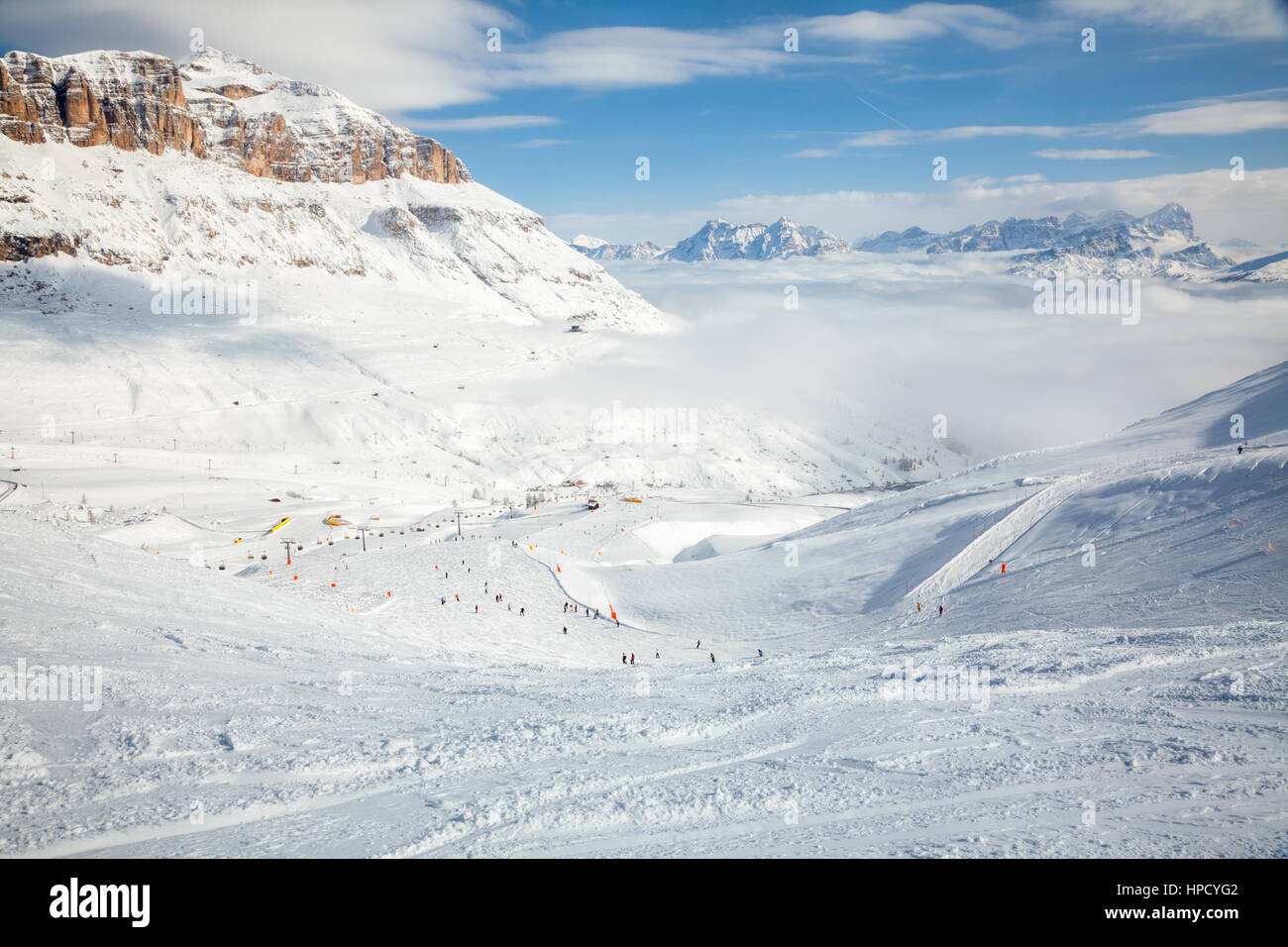 Sella ronda ski area val hi-res stock photography and images - Alamy