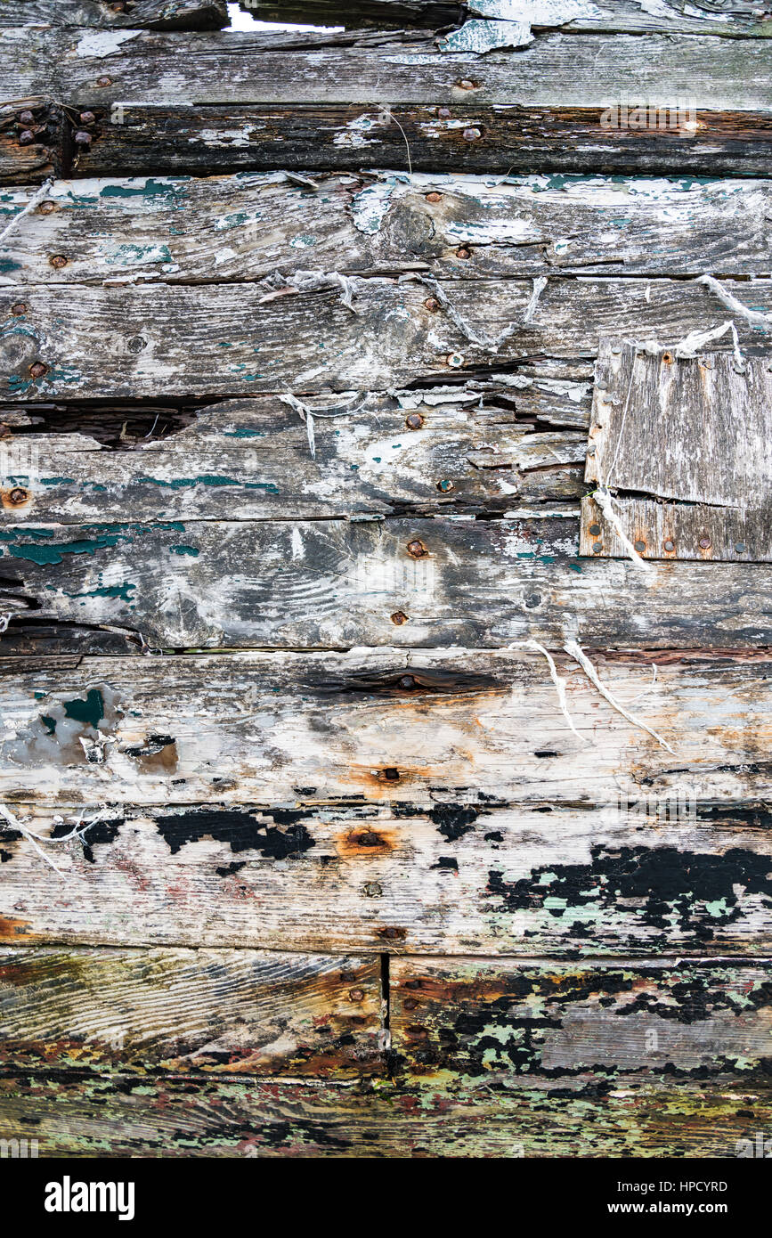 Texture of hull planks on a shipwrecked boat Stock Photo - Alamy