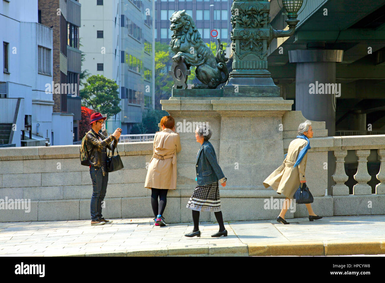 Nihonbashi Bridge Pavement Tokyo Japan Stock Photo - Alamy