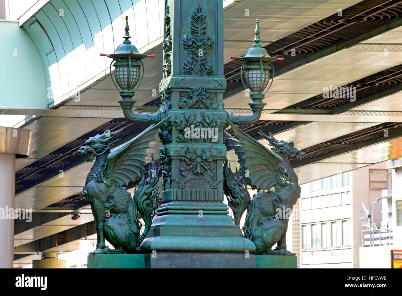 Metropolitan Expressway Runs Above Nihonbashi Bridge in Chuo Tokyo ...