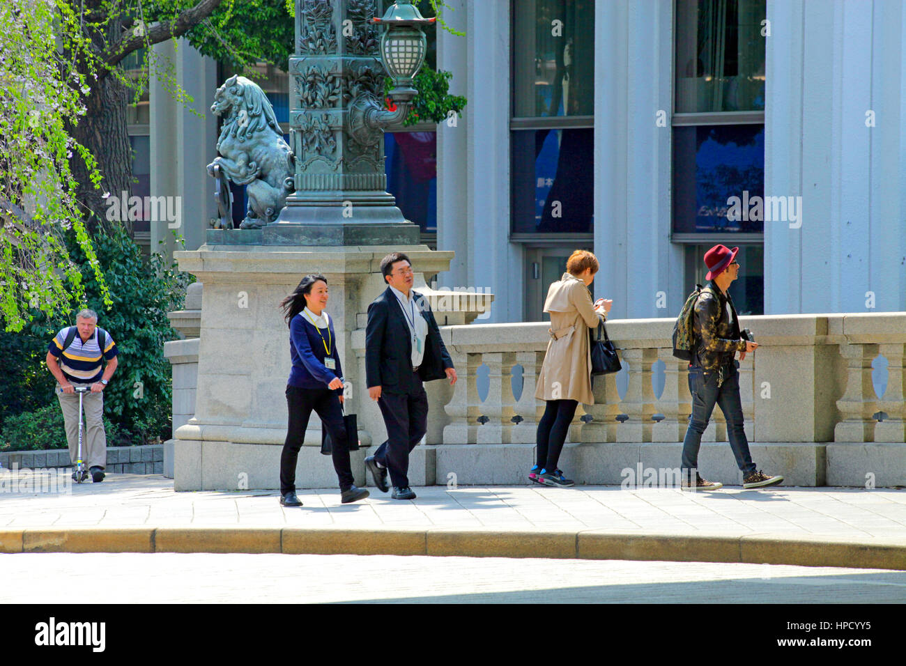 Nihonbashi Bridge Pavement Tokyo Japan Stock Photo - Alamy
