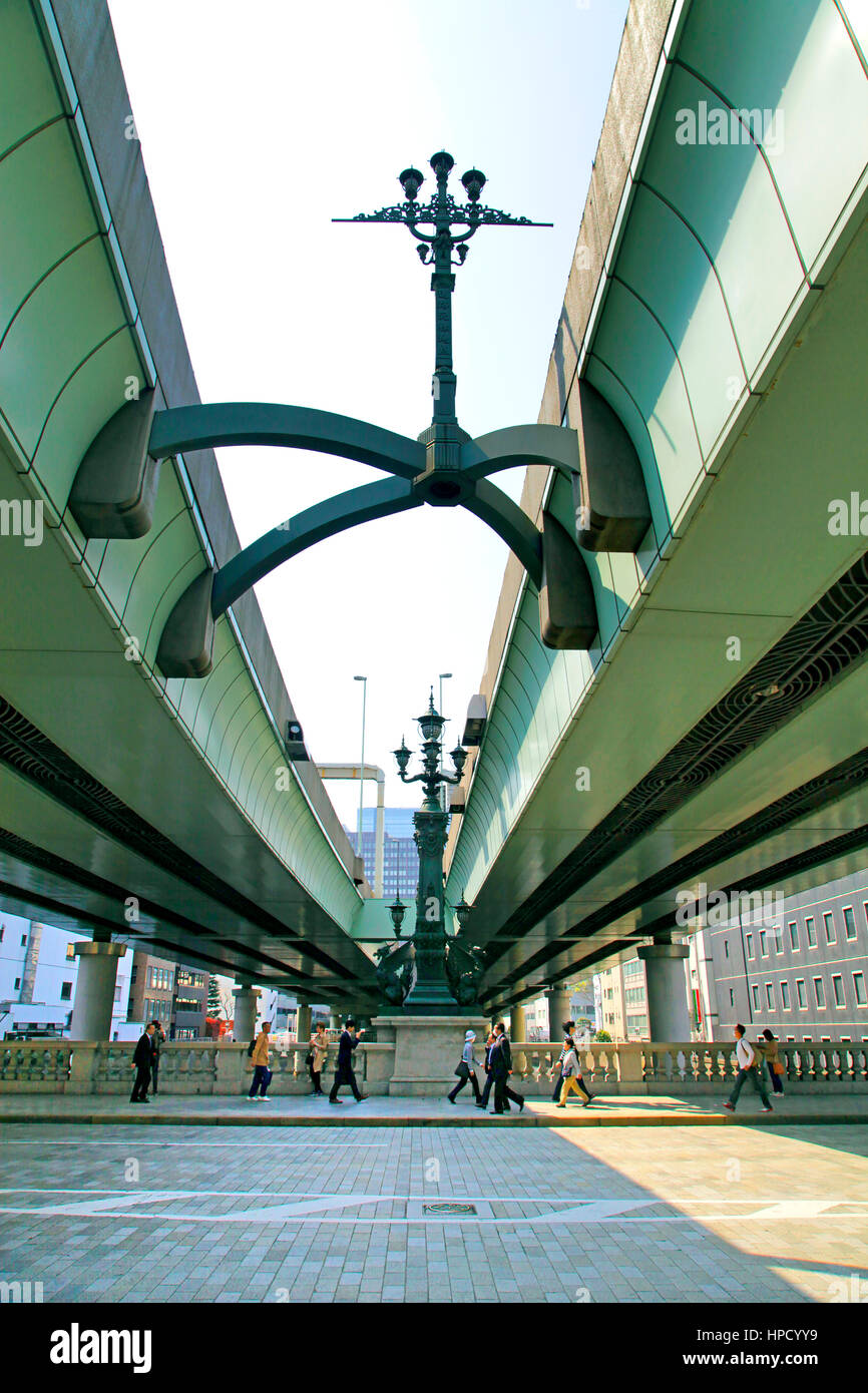 Metropolitan Expressway Runs Above Nihonbashi Bridge in Chuo Tokyo ...