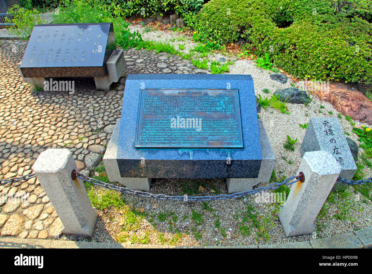 Information Plate of Kilometre Zero at Nihonbashi in Chuo Tokyo Japan ...