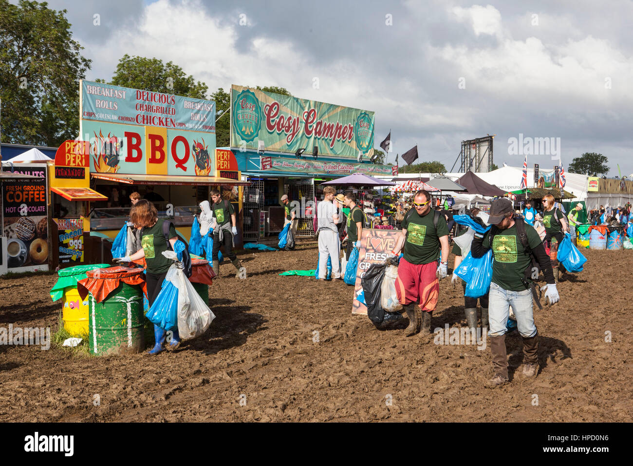 The John Peel litter crew working early saturday morning on day 3 of ...