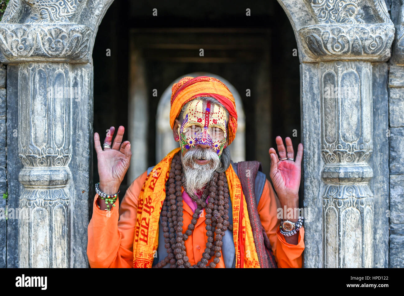 Sadhu sacred fire hi-res stock photography and images - Alamy
