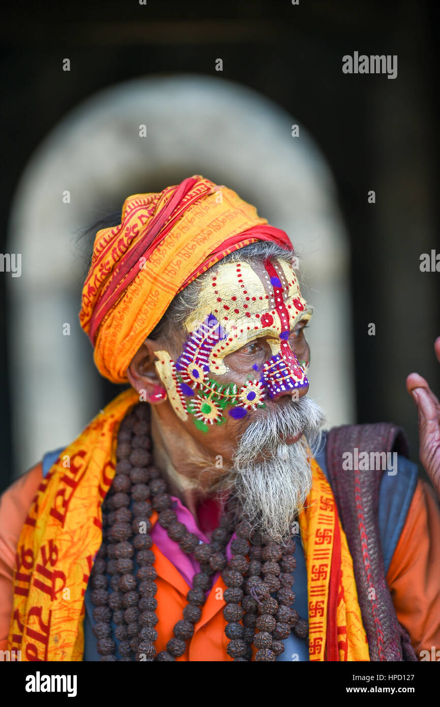 Kathmandu priest hi-res stock photography and images - Alamy