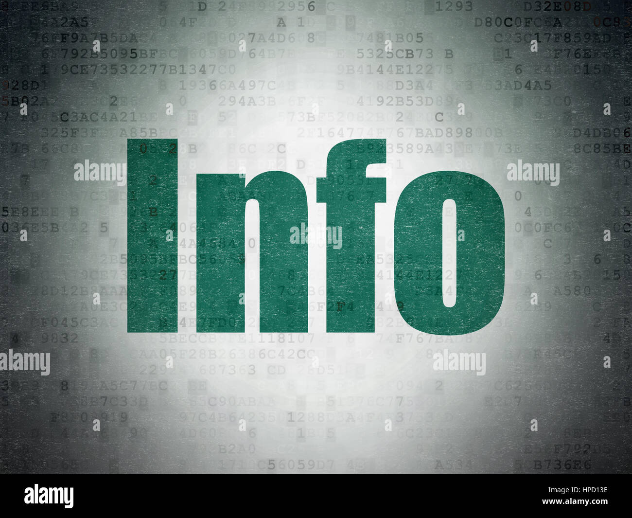 Data concept: Painted green word Info on Digital Data Paper background ...