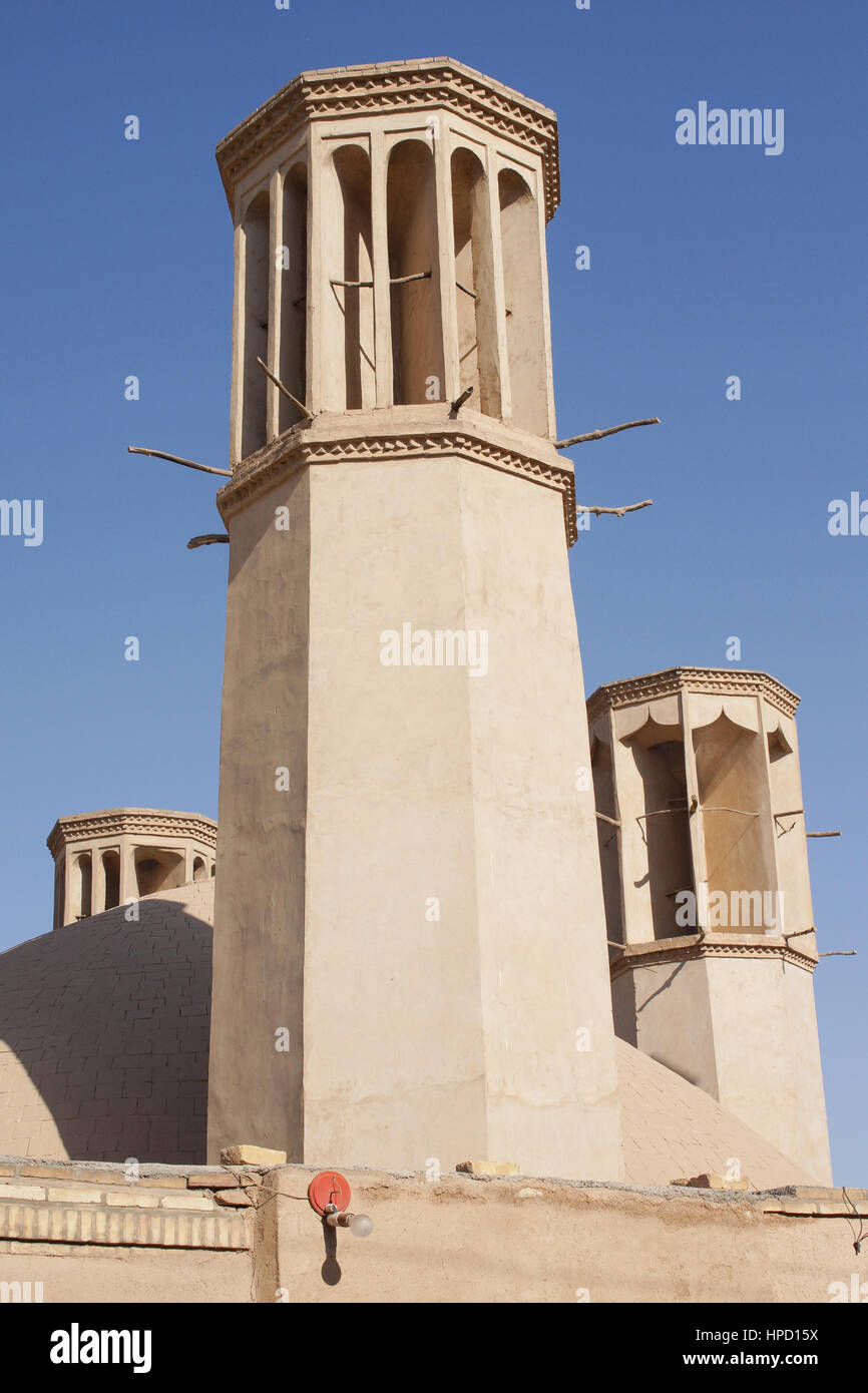 Wind Tower, Yazd, Iran, Asia Stock Photo - Alamy