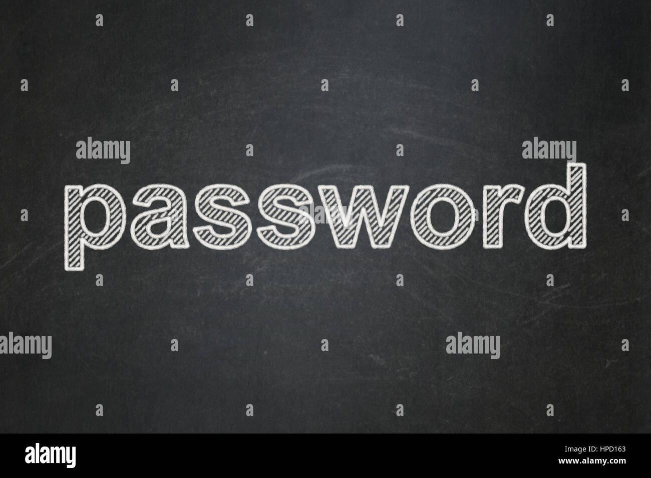 Safety concept: text Password on Black chalkboard background Stock ...