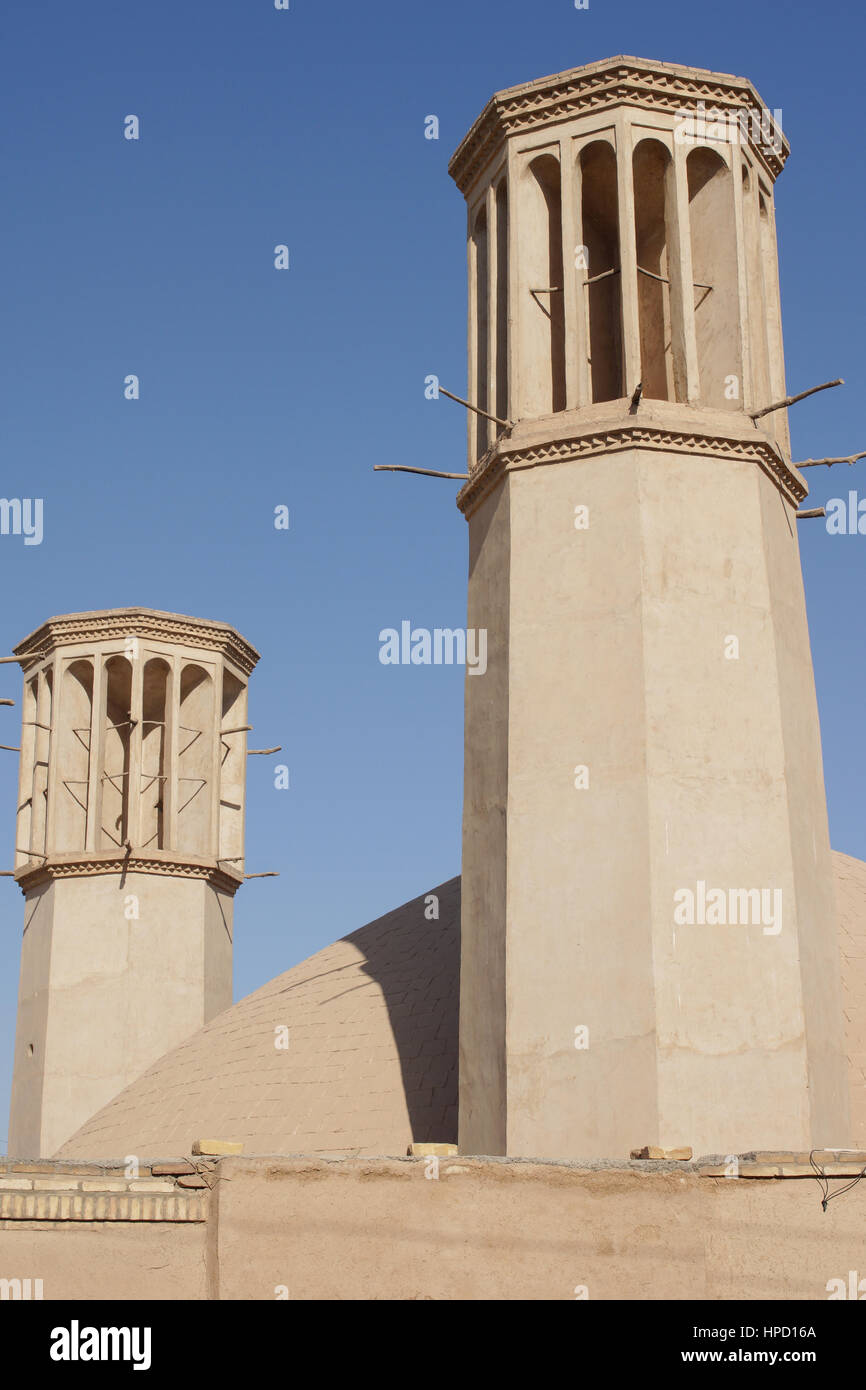 Wind Tower, Yazd, Iran, Asia Stock Photo - Alamy