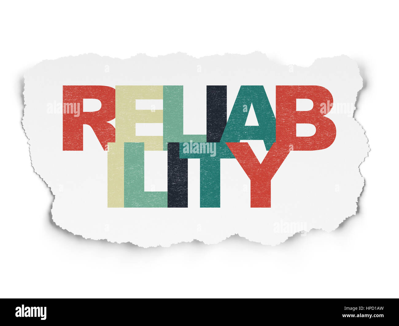 Finance concept: Painted multicolor text Reliability on Torn Paper background Stock Photo - Alamy