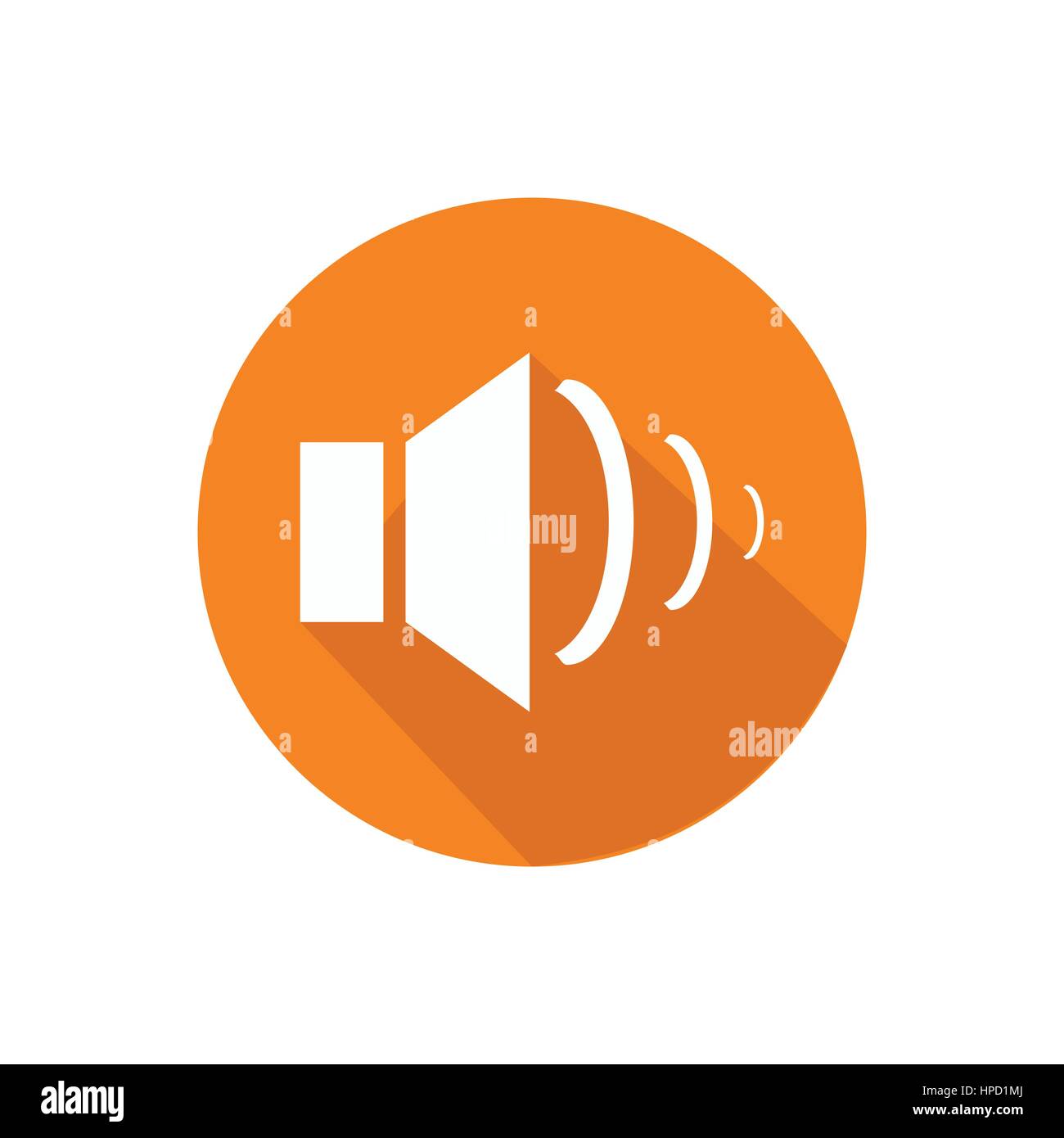 sound icon button on a white background. Illustrations used for print ...