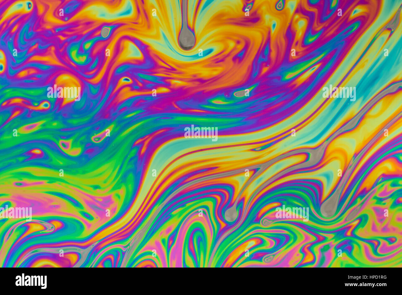 Psychedelic, multicolored soap bubble abstract background Stock Photo ...