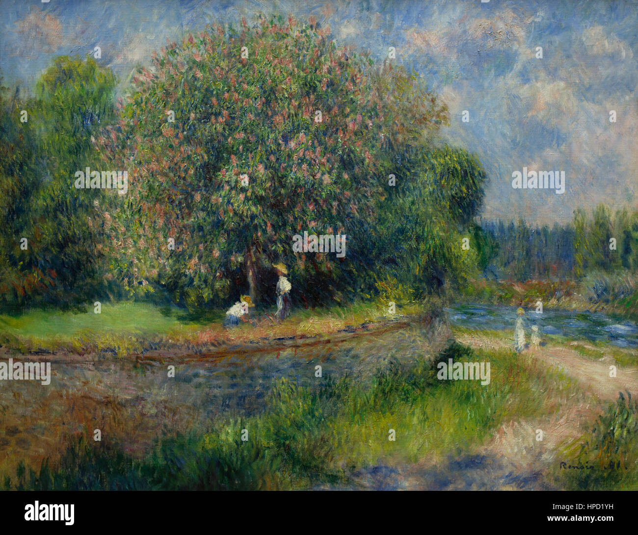 Chestnut Tree Blossom by Auguste Renoir at the old national gallery in ...