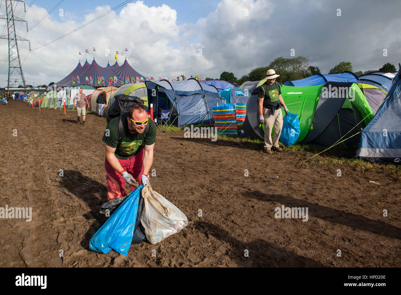 The John Peel litter crew working early saturday morning on day 3 of ...