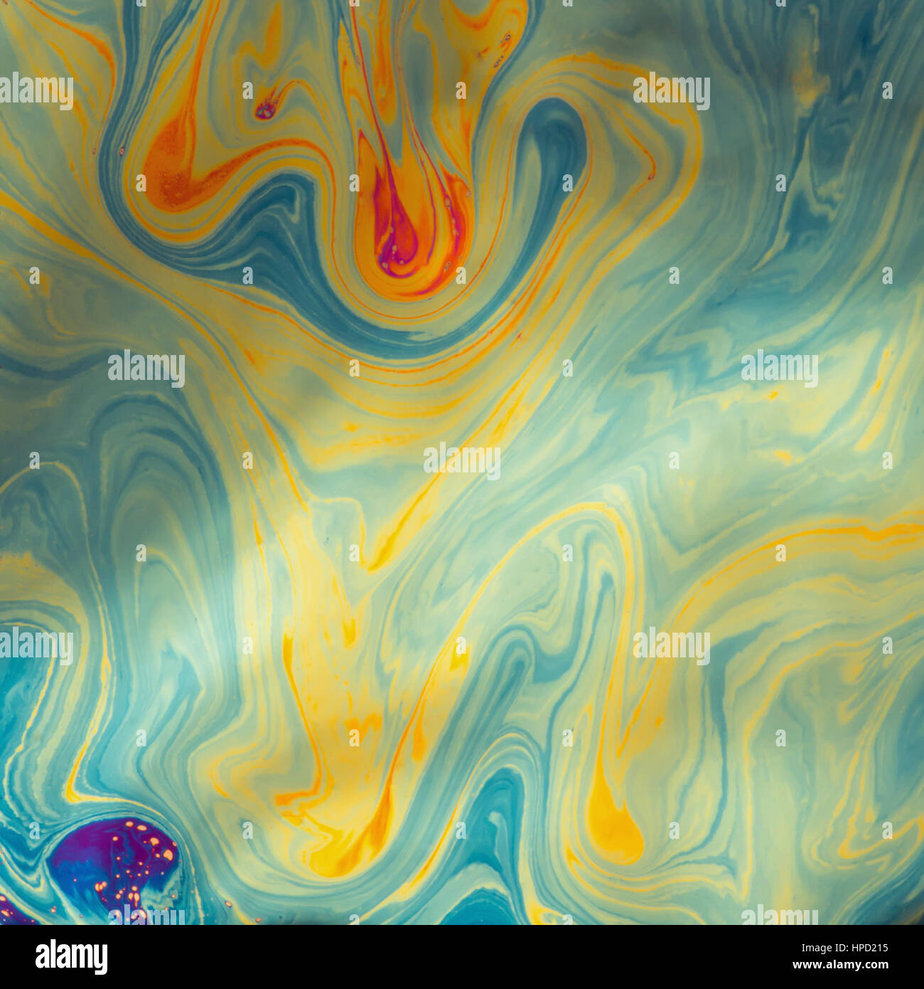 Multicolored soap bubble abstract background formed by light reflecting ...