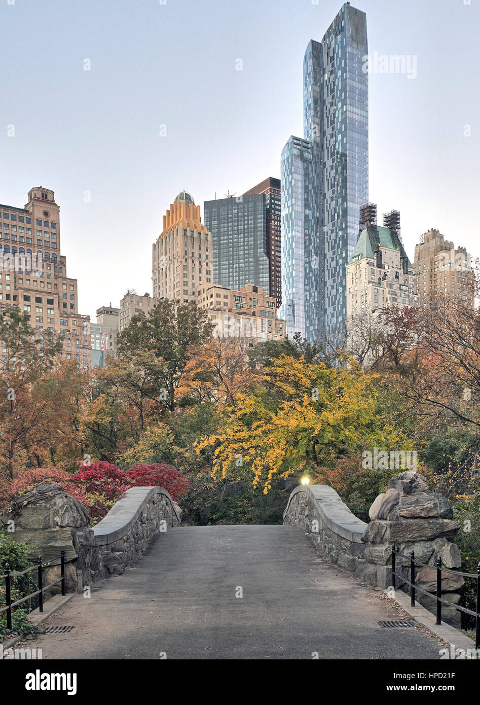 Gapstow Bridge is one of the icons of Central Park, Manhattan in New ...