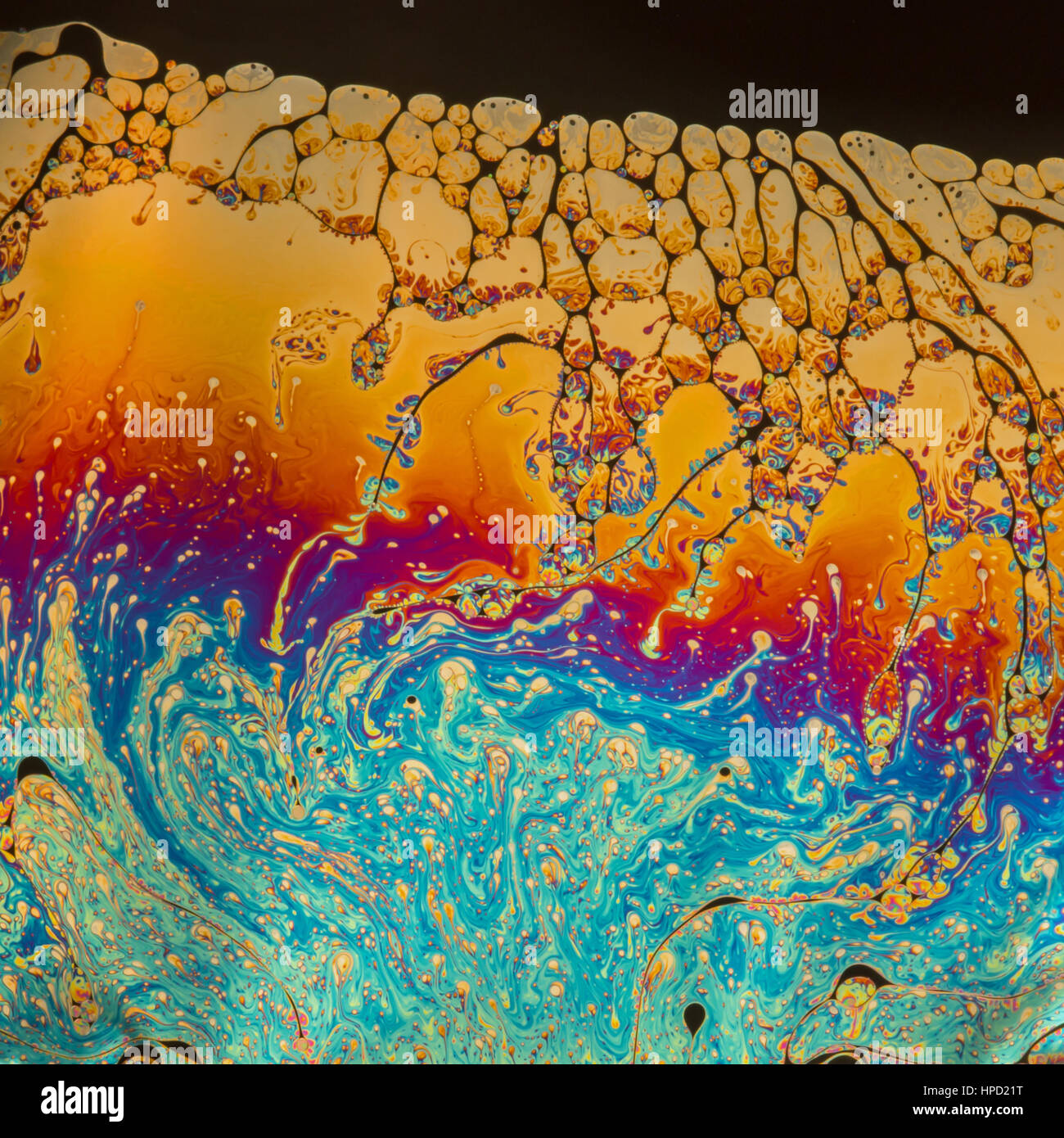 Soap film interference pattern hi-res stock photography and images - Alamy