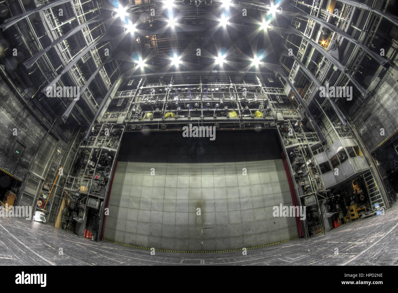 Stage in the big theatre Stock Photo - Alamy