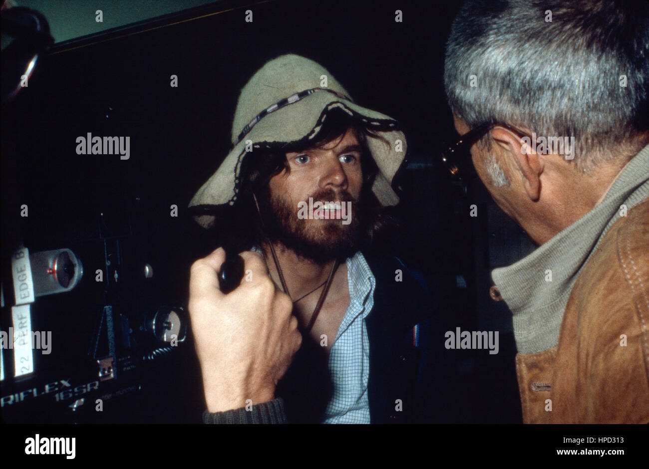 Extrembergsteiger Reinhold Messner bei der Ankunft am Flughafen München ...
