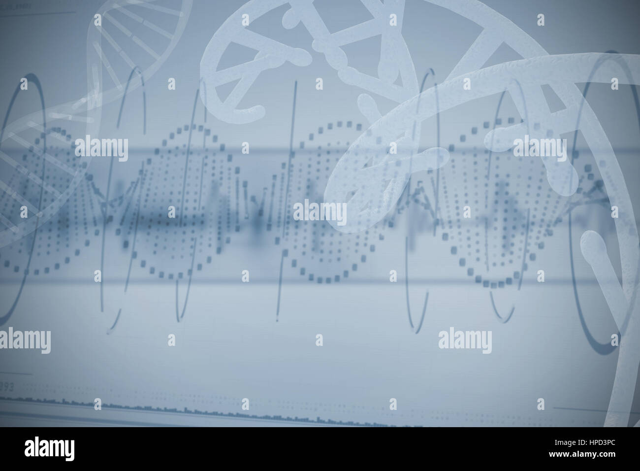 Red dotted helix pattern of DNA against white background Stock Photo ...