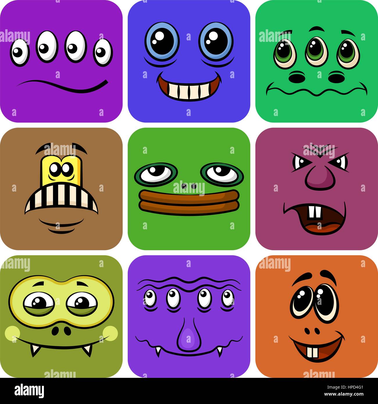 Green Smiley Face Button Stock Vector Images - Alamy
