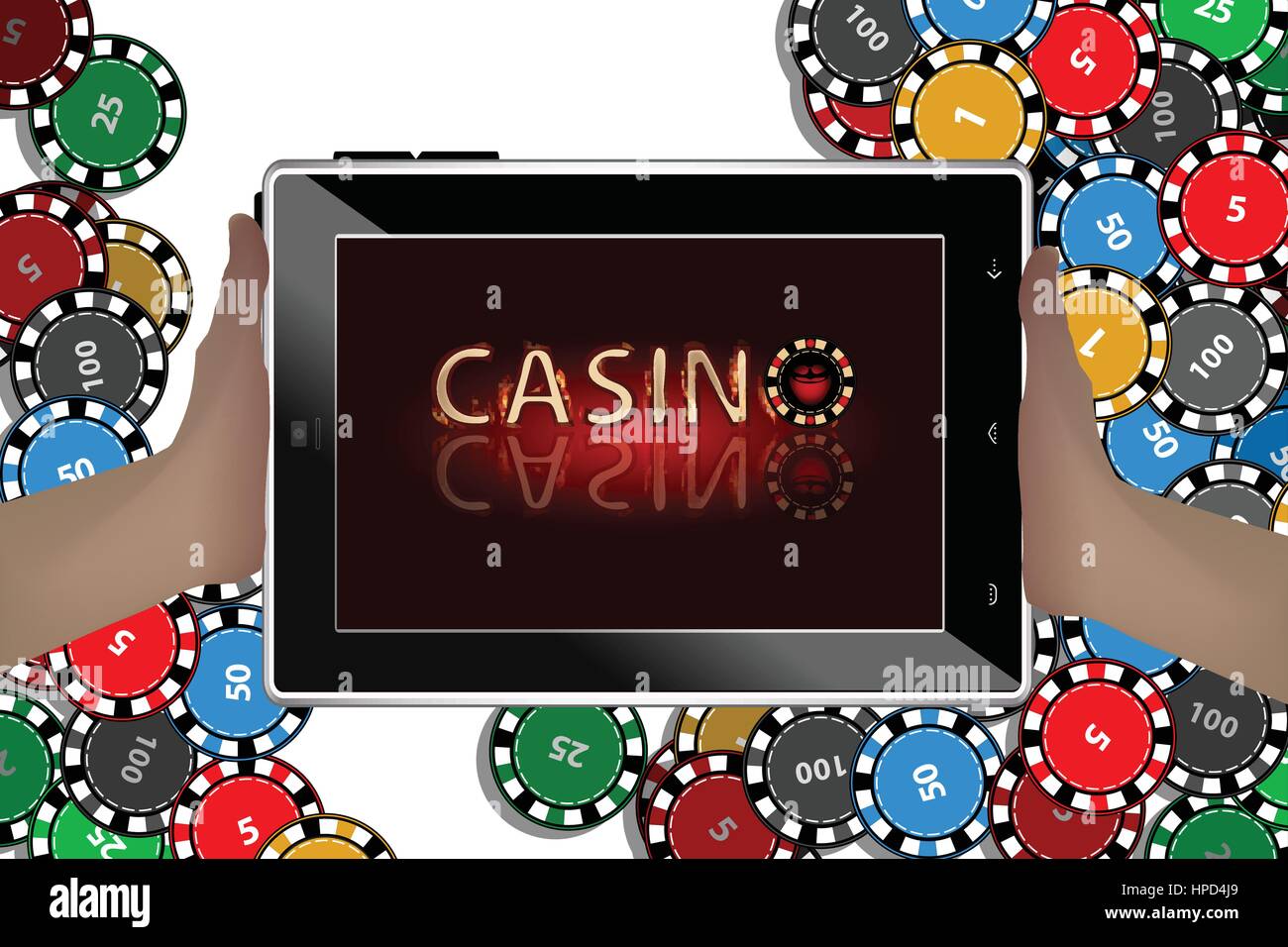 Computer game hand luck Stock Vector Images - Alamy