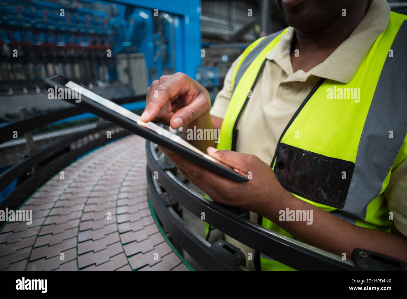 Tablet manufacturing process industrial interior hi-res stock ...