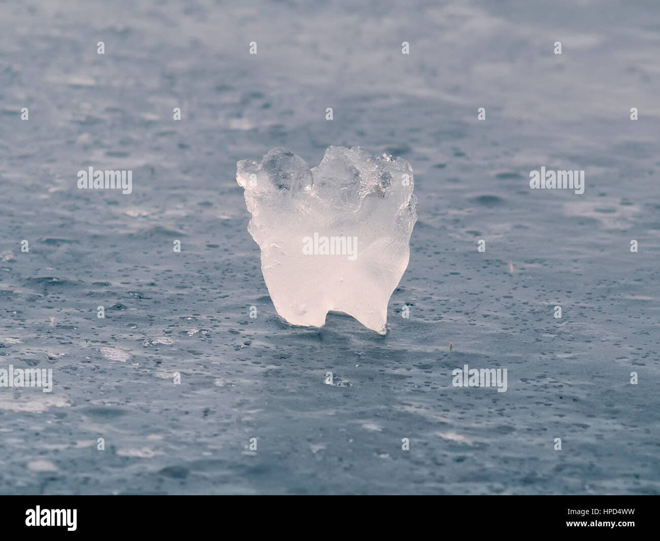 The floe in the ice looking like a tooth Stock Photo - Alamy