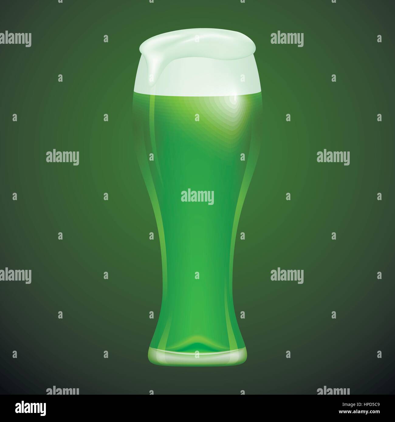 Glass irish green beer Stock Vector Images - Alamy