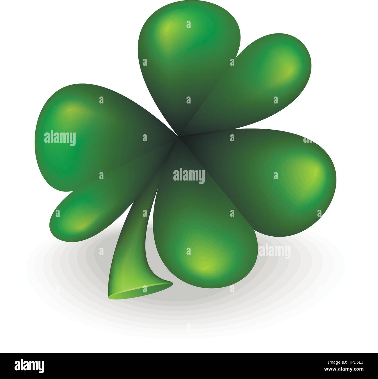 Three leaf clover illustration hi-res stock photography and images - Alamy