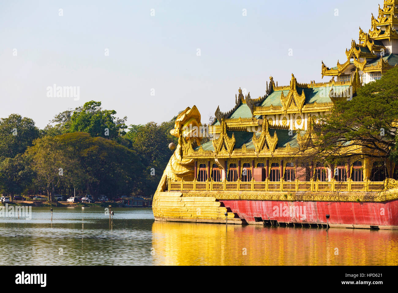 Karaweik Palace at day , Myanmar Yangon landmark Stock Photo - Alamy