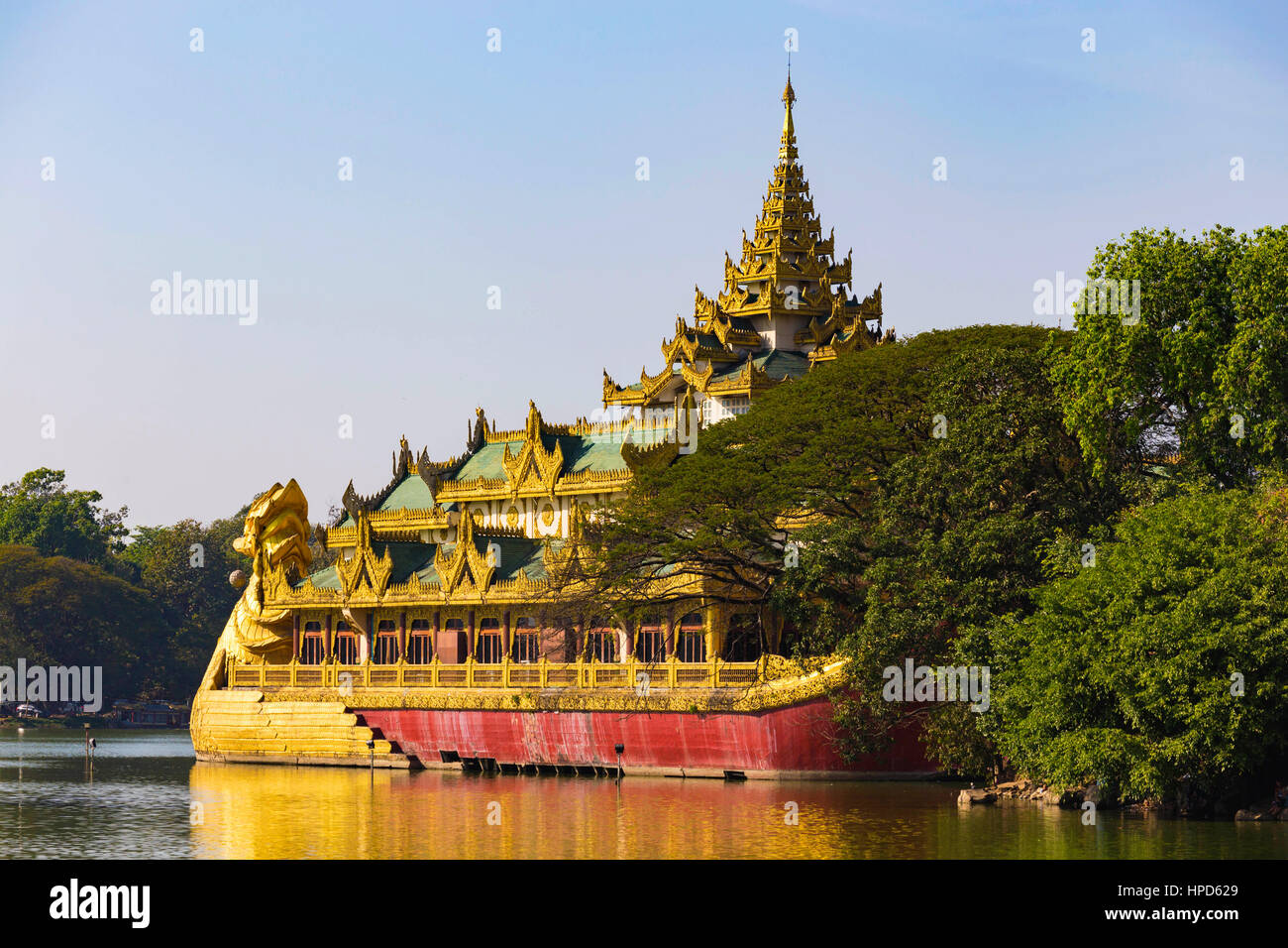 Karaweik Palace at day , Myanmar Yangon landmark Stock Photo - Alamy