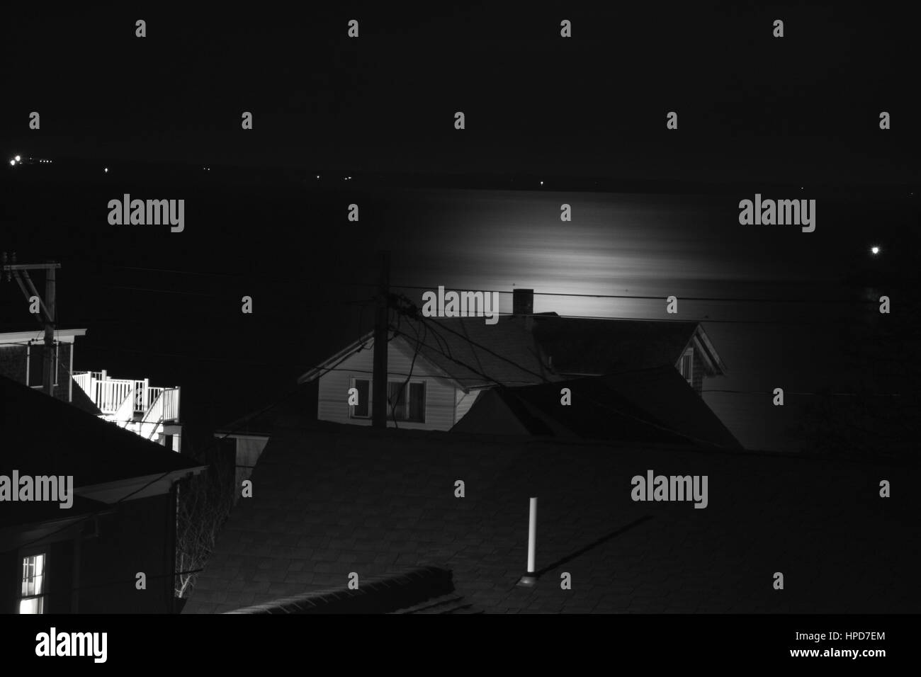 Moonlit rooftop hi-res stock photography and images - Alamy