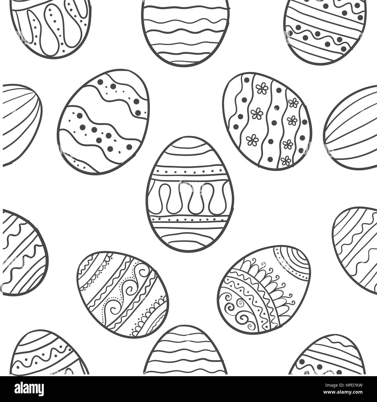 Doodle of easter egg illustration vector art Stock Vector Image & Art ...