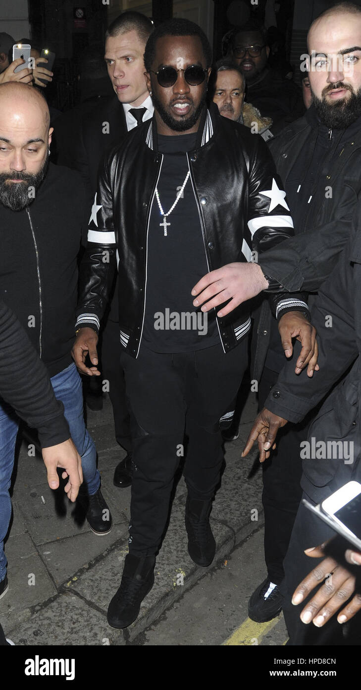 Various Celebrities seen at Tape Nightclub Featuring: P Diddy Puff ...