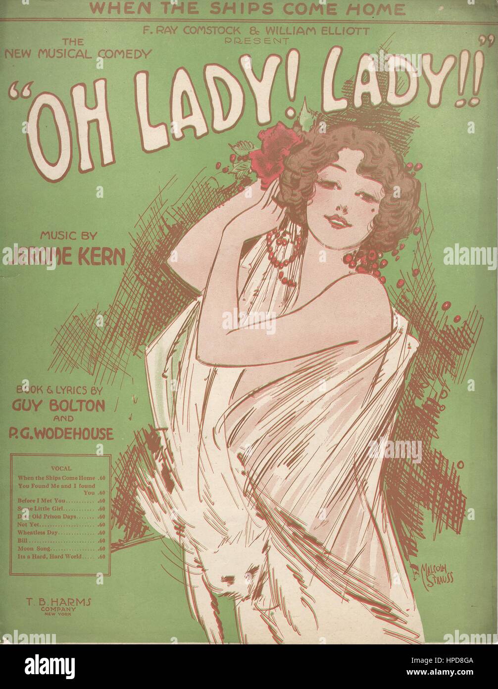 "Oh Lady! Lady!!" 1918 Musical Sheet Music Cover Stock Photo - Alamy