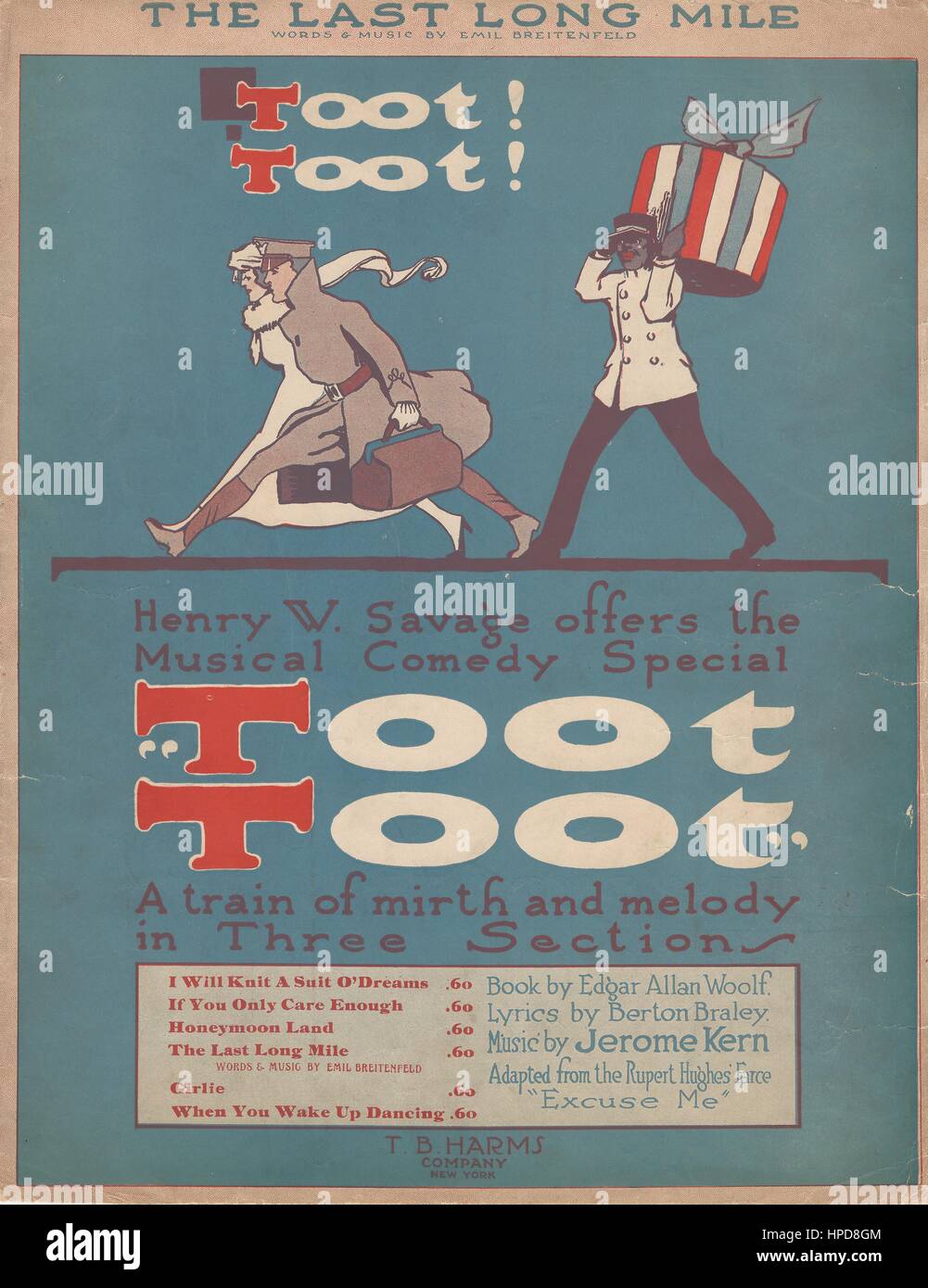 "Toot Toot" 1918 Musical Sheet Music Stock Photo - Alamy