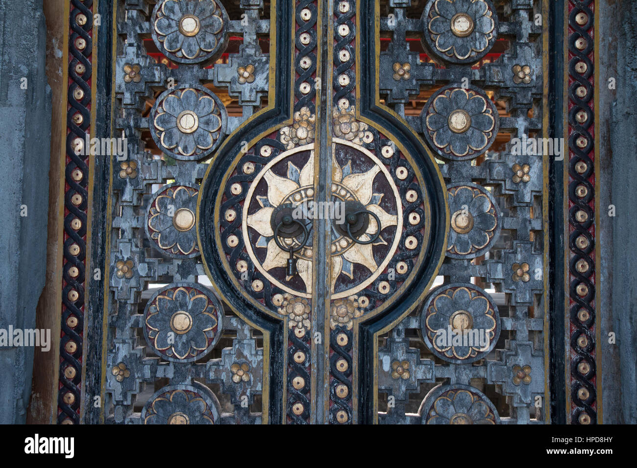 Detail of Balinese ancient temple architecture Stock Photo - Alamy