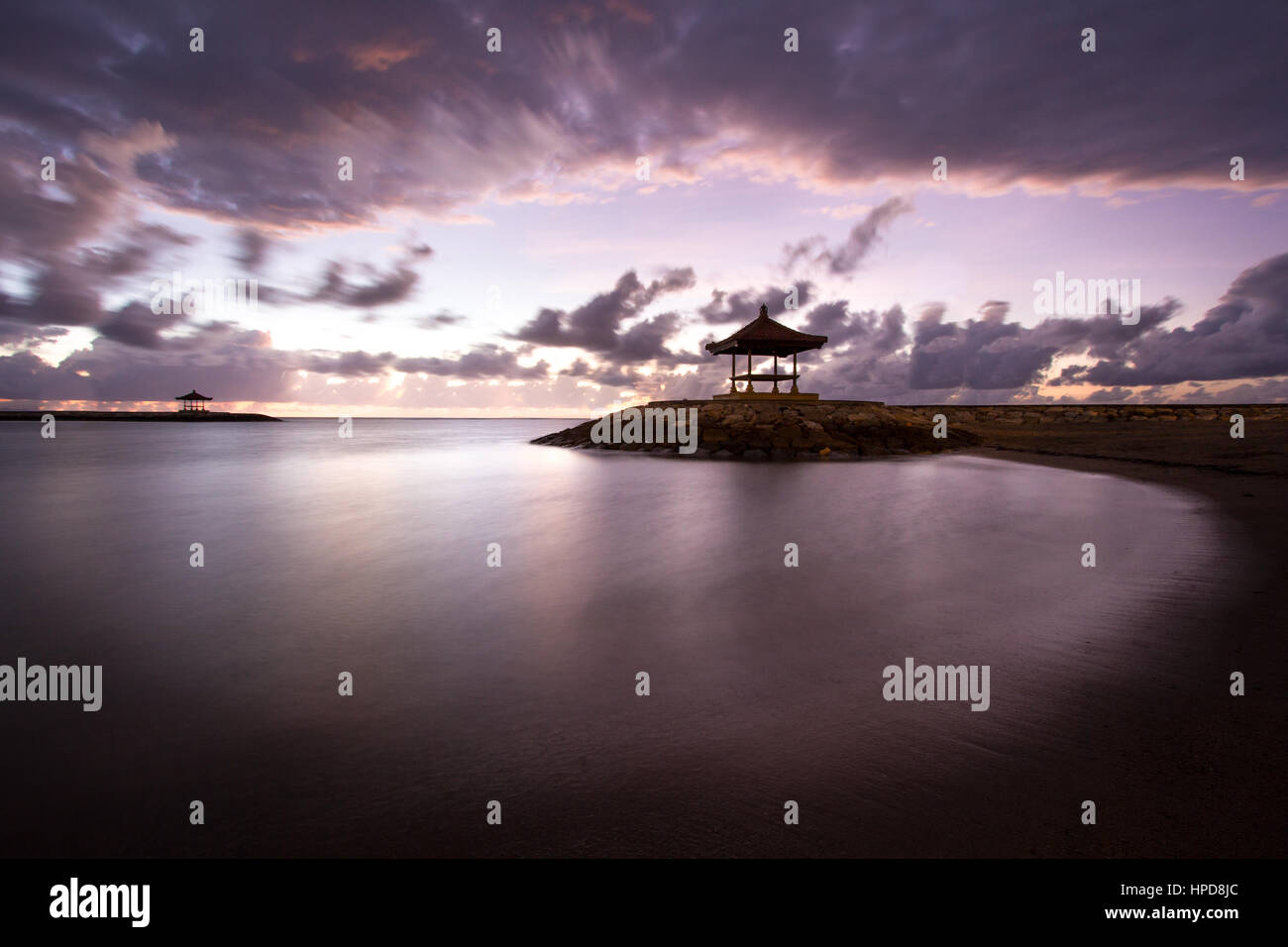 Balinese beach at sunrise. Bali, Indonesia Stock Photo - Alamy