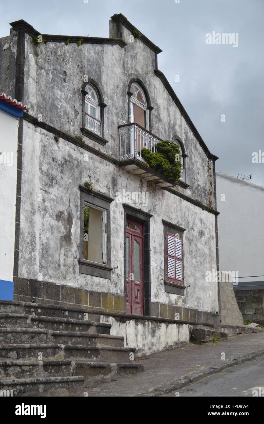 Old house on Sao Miguel island., Azores, Portugal Stock Photo - Alamy