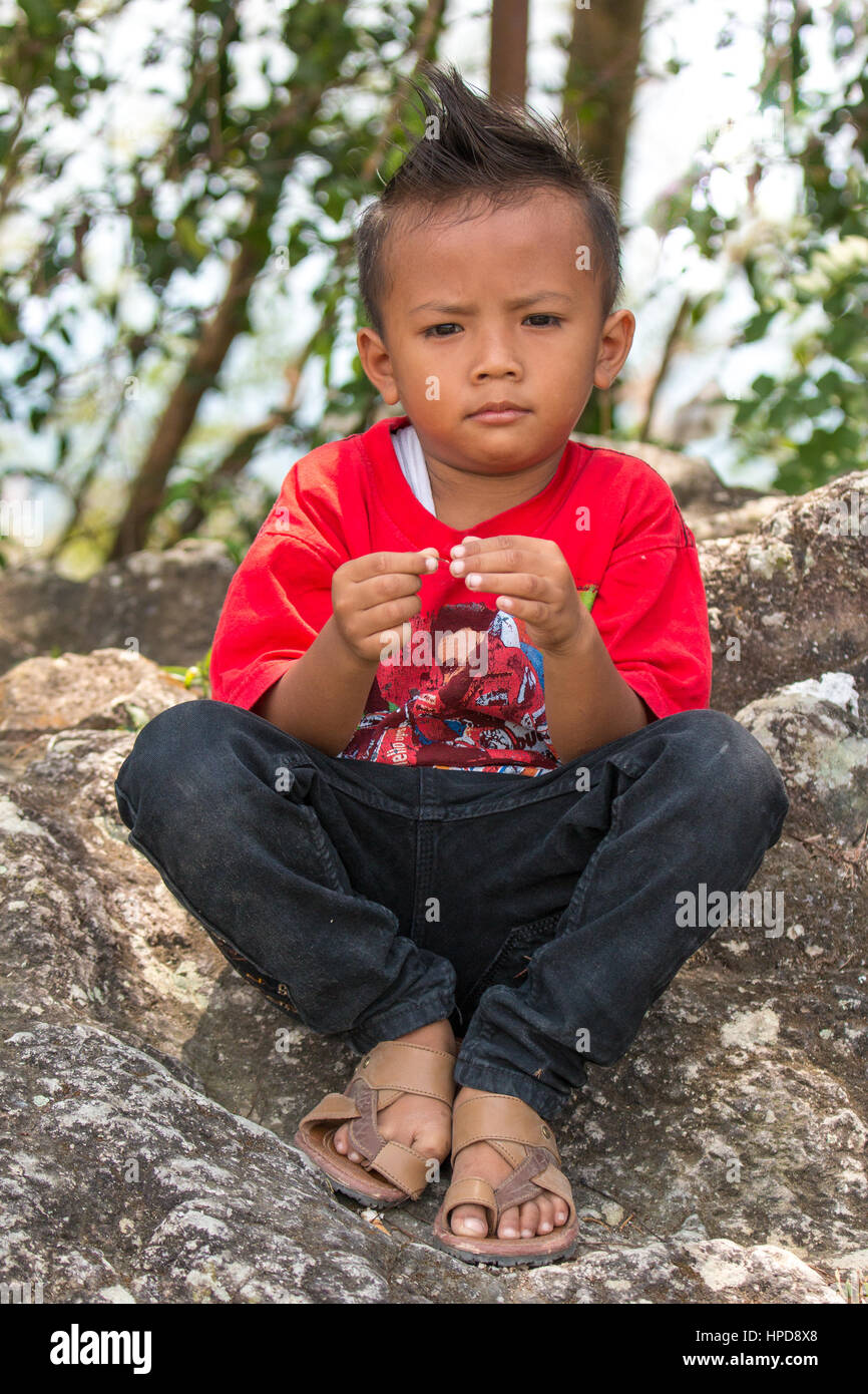 Portrait of an indonesian boy playing. Java, Indonesia Stock Photo - Alamy