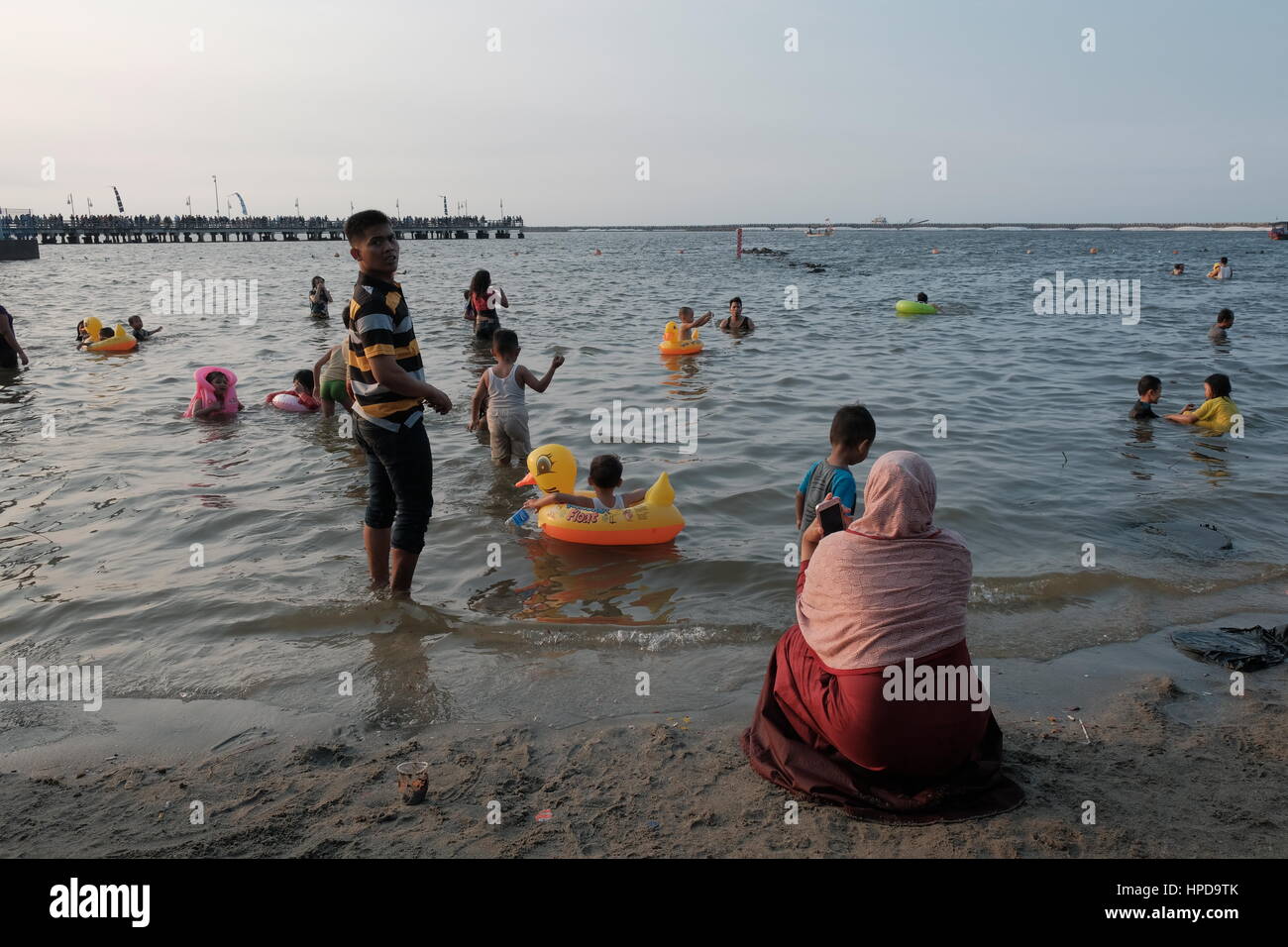 Indonesia, Jakarta, Ancol beach Stock Photo - Alamy